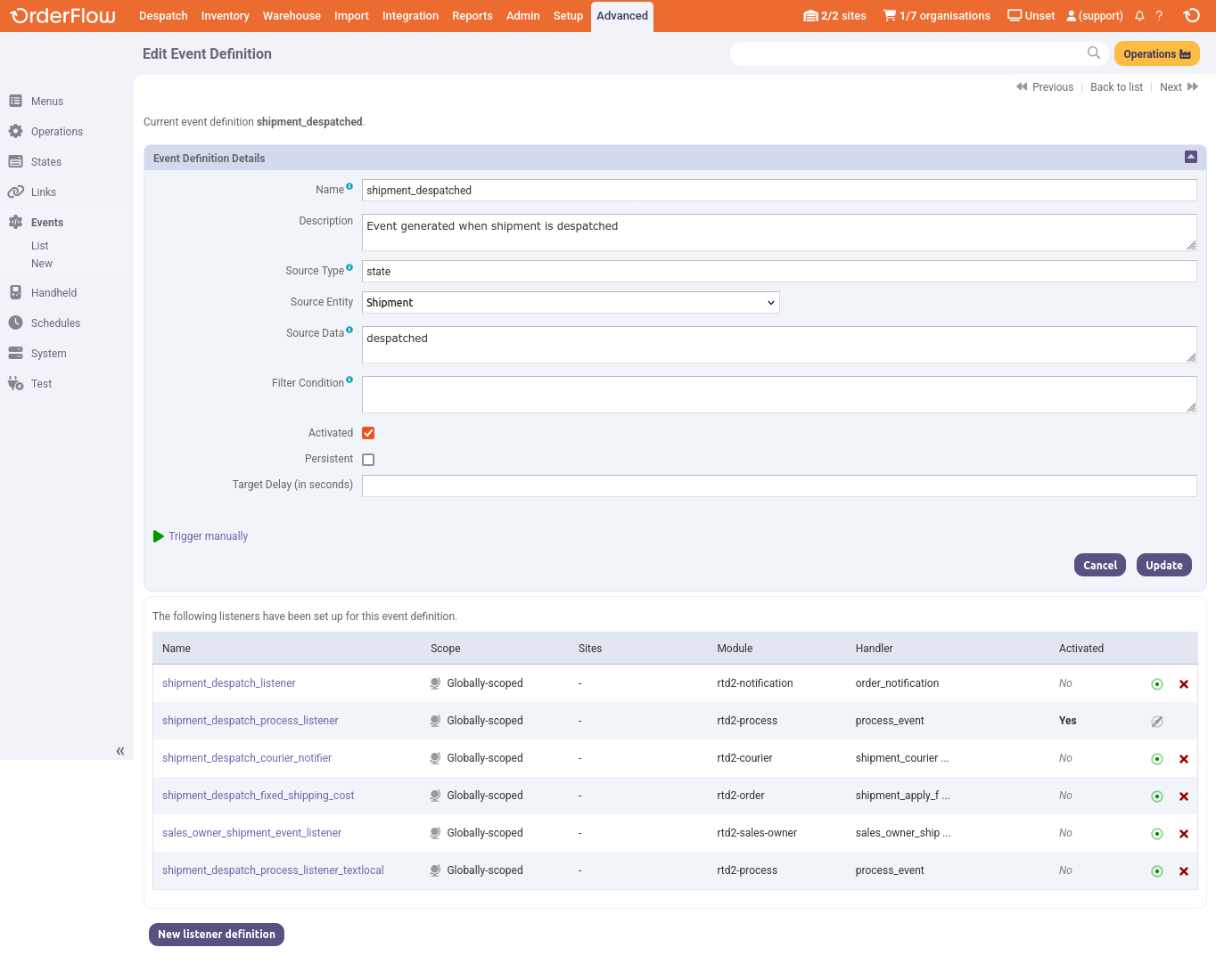 Orderflow Configuration - OrderFlow Magento 2 Integration Guide